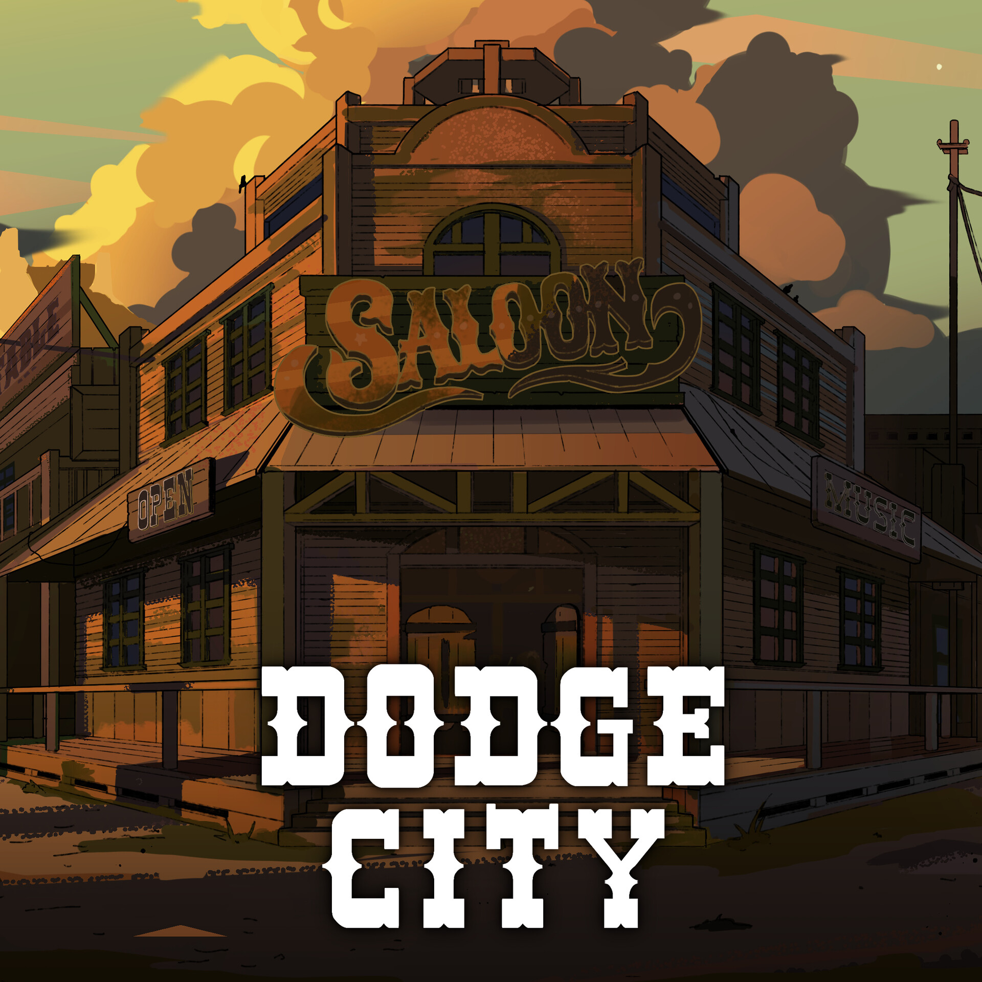 ArtStation - Saloon Exterior | Commission