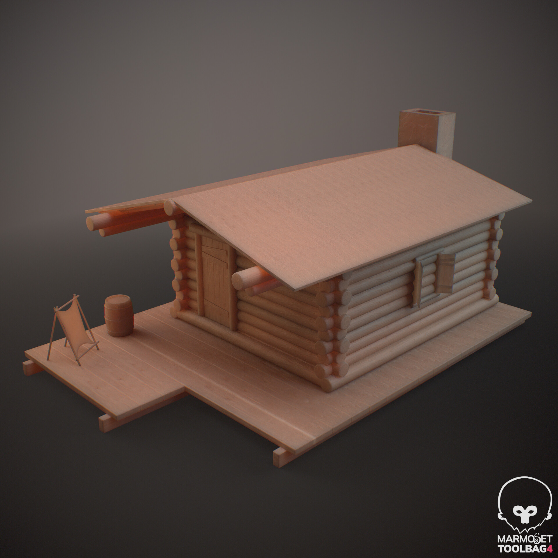 ArtStation - Log Cabin
