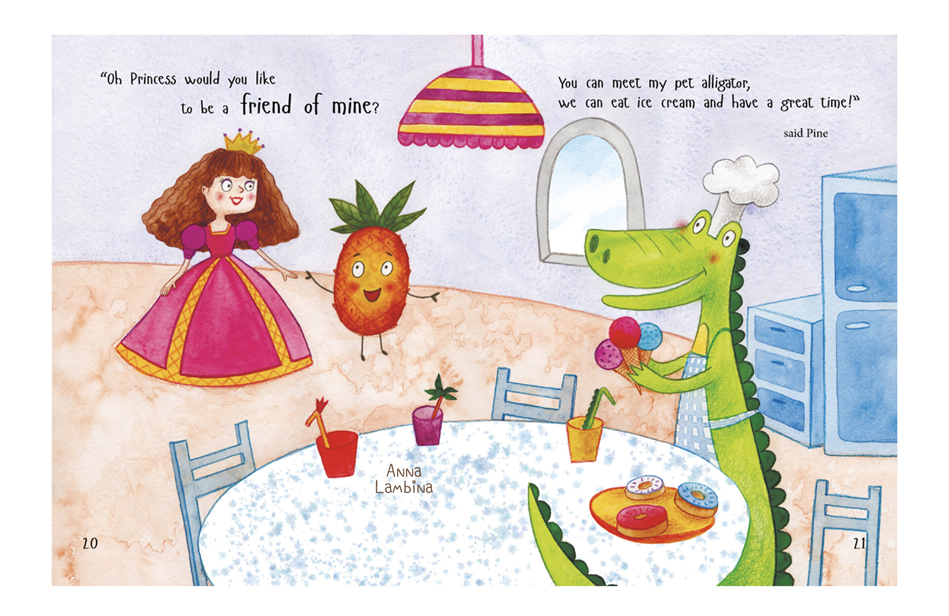 ArtStation - CROCODILE. PRINCESS AND PINE | Children book