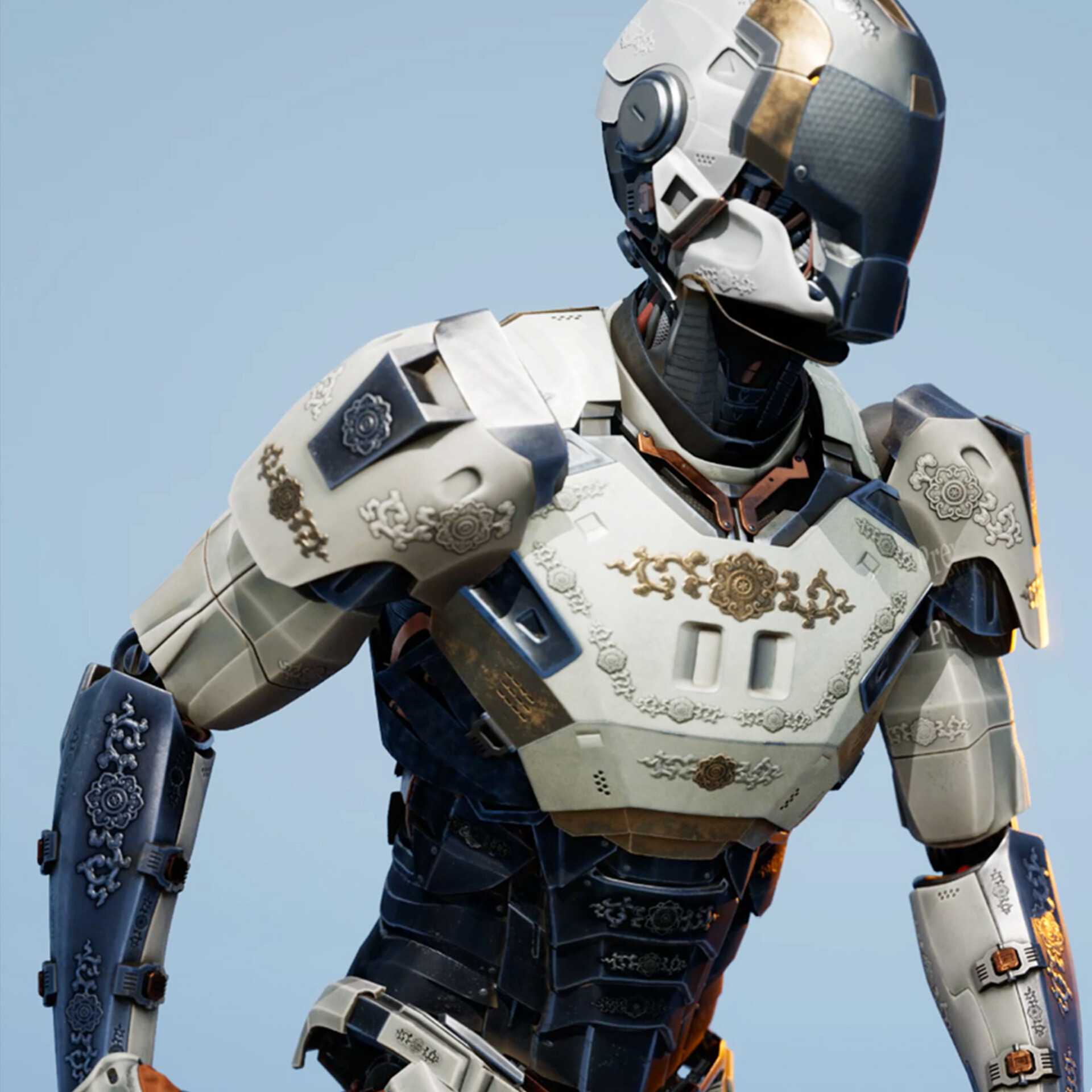 ArtStation - White Android made in Unreal Engine real-time white ...