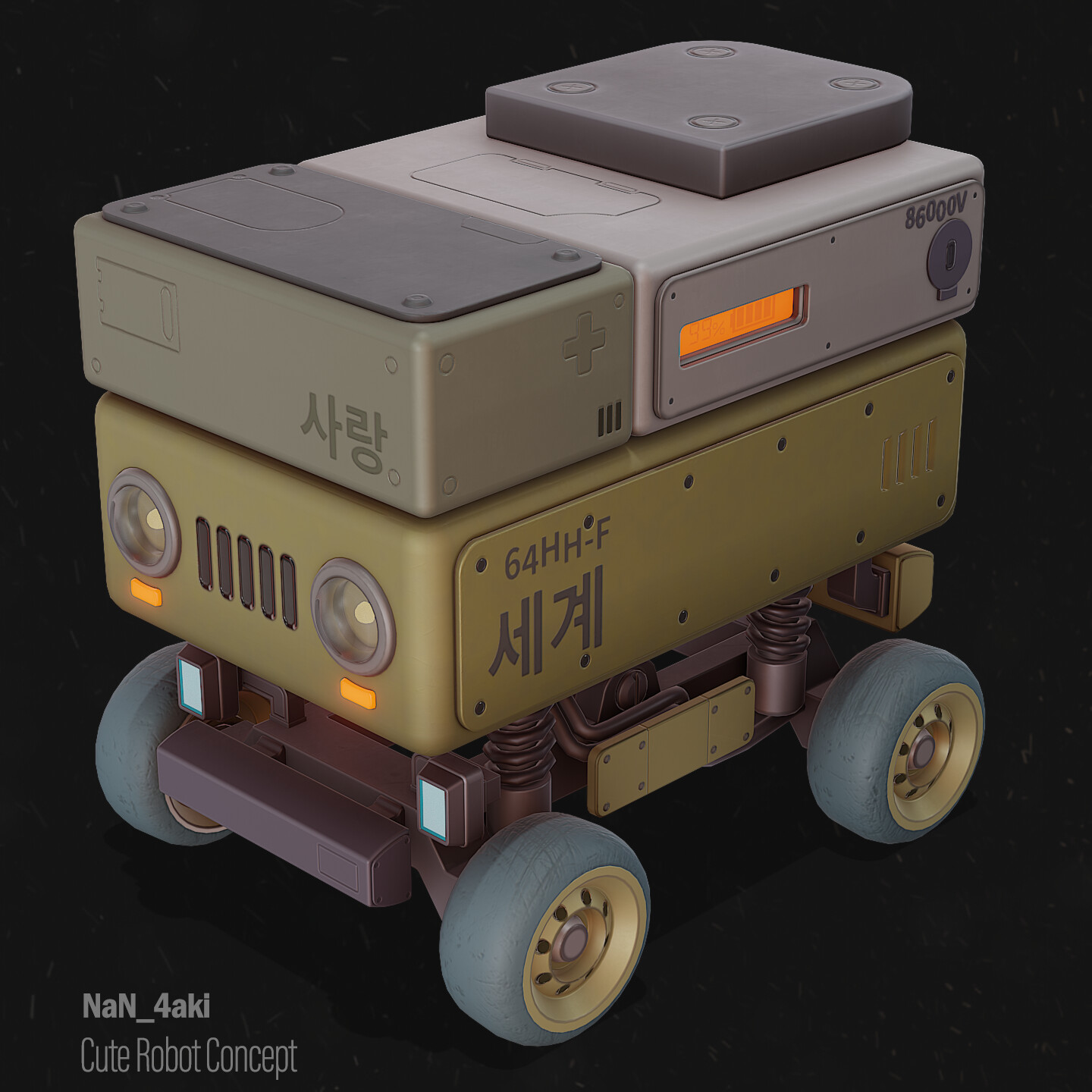 ArtStation - Cute Robot 3D Concept