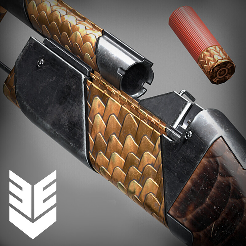 ArtStation - Young Repeating Shotgun - Custom Skin "Smoke Snakes"- WW2 ...