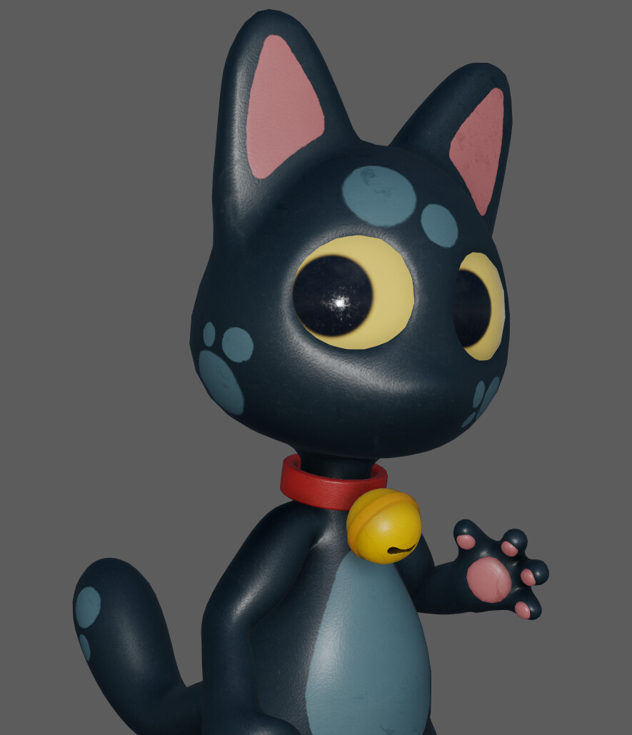 ArtStation - Dotty the Cat