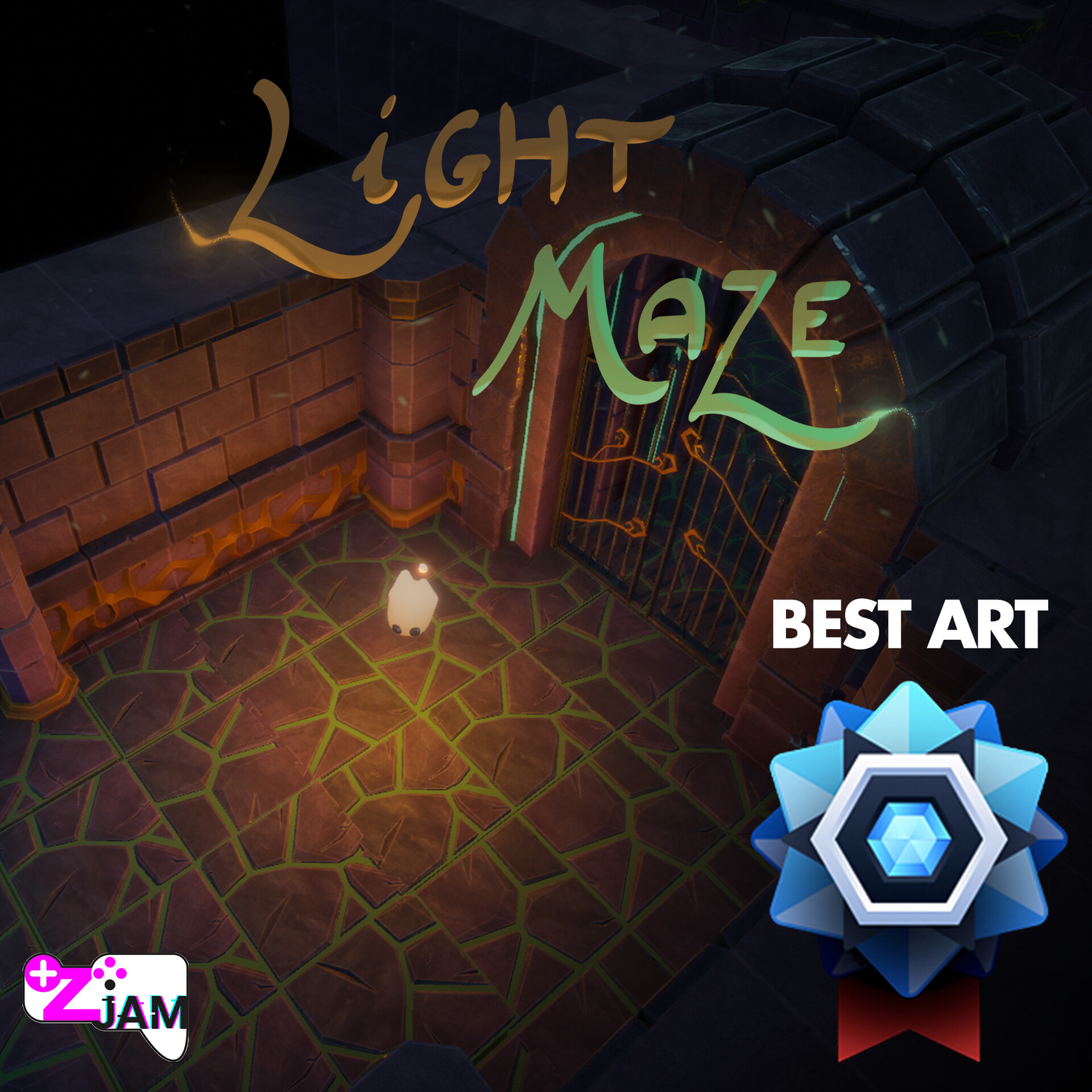 ArtStation - Light Maze (Winner of the best art award 2023 at ZJam)