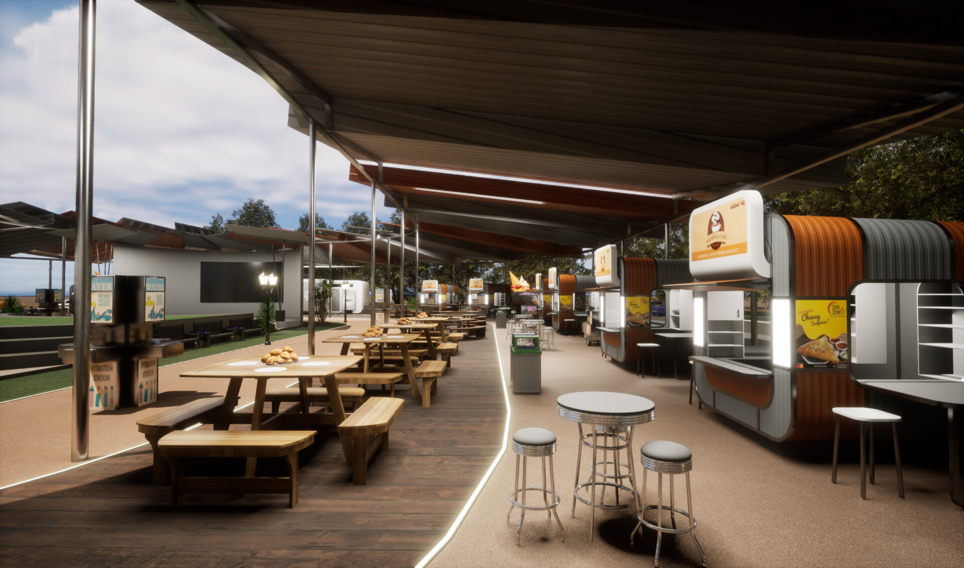 ArtStation - 3D Food Street