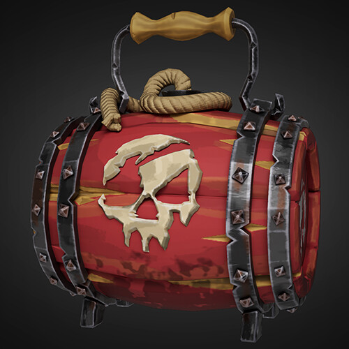 ArtStation - Barrel Bomb (Inspired by SoT)