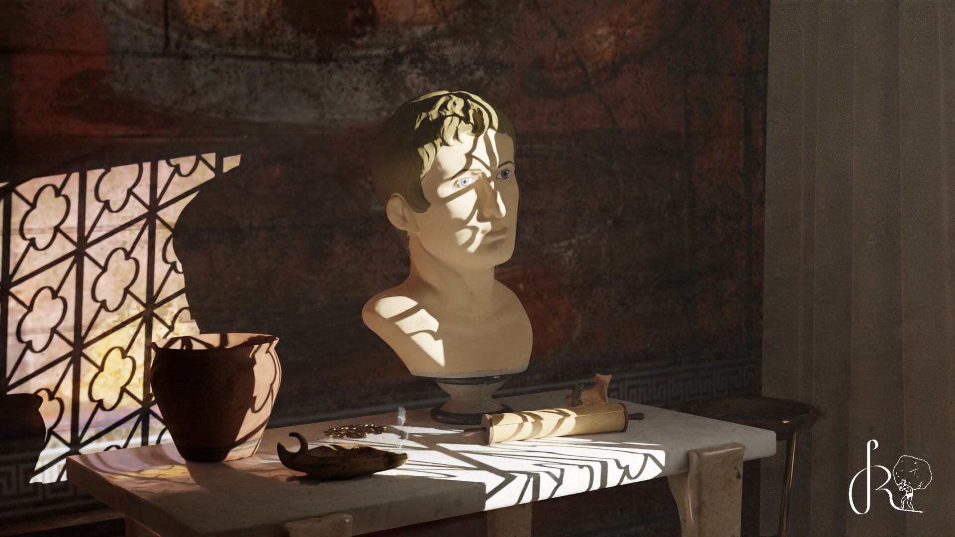 ArtStation - Virtual reconstruction of a head of Augustus