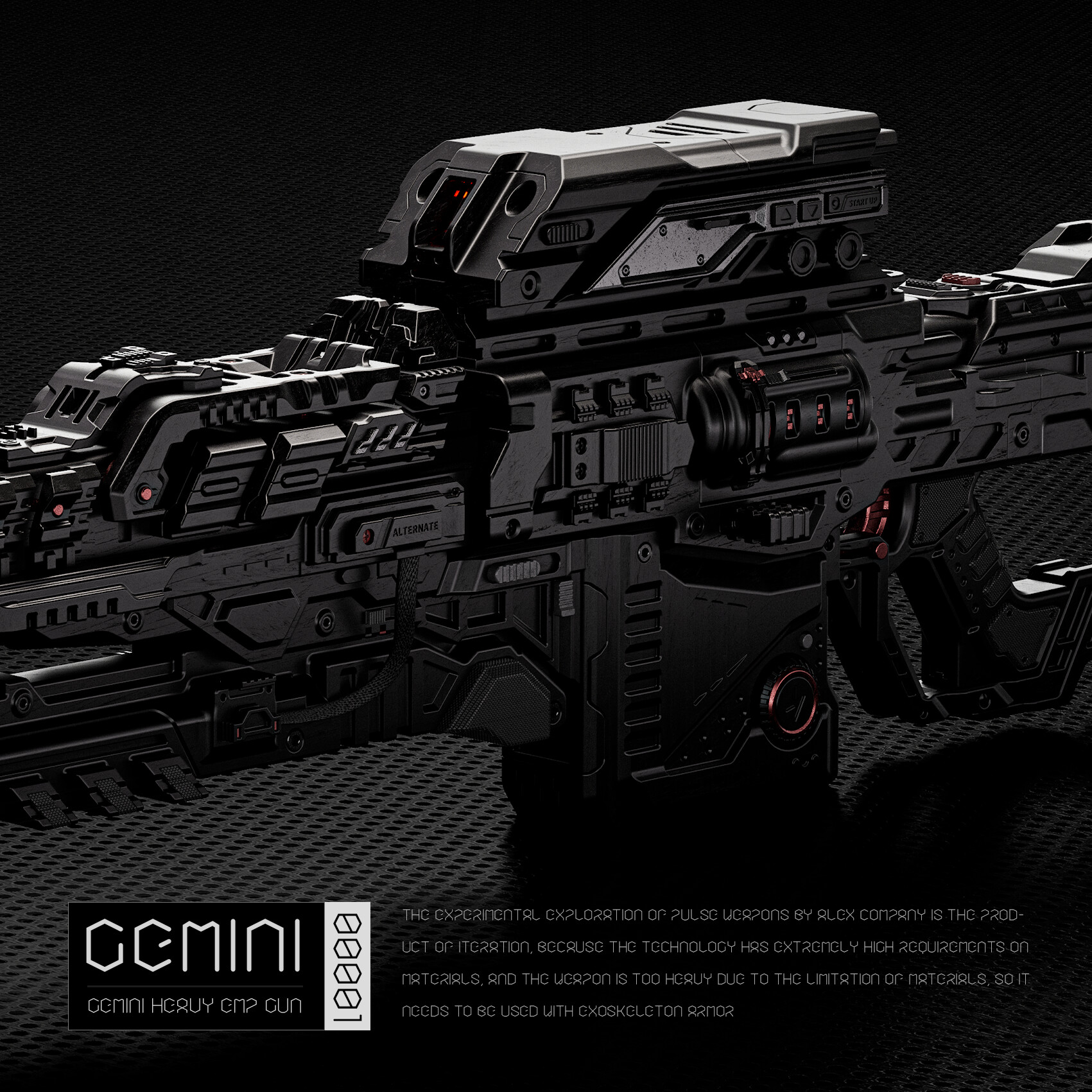 ArtStation - Gemini Heavy EMP Gun