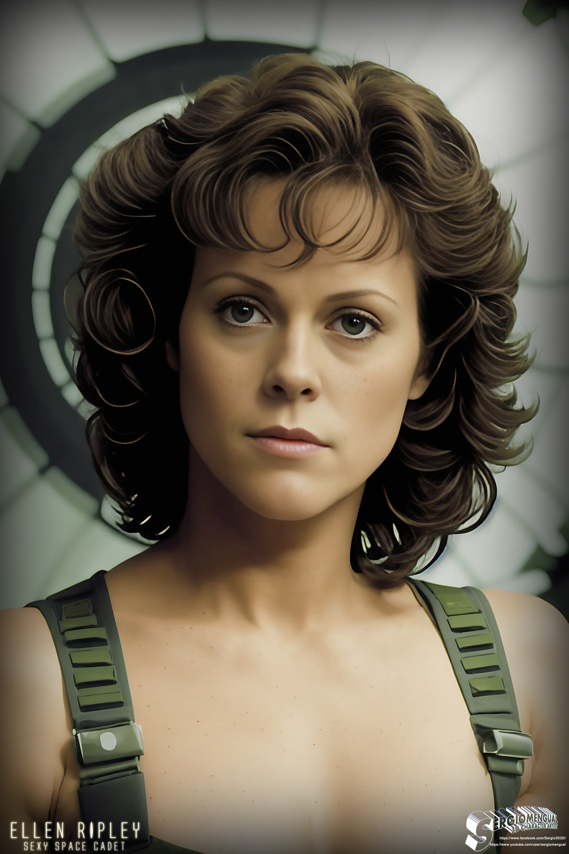 ArtStation - Ellen Ripley Sexy Space Cadet