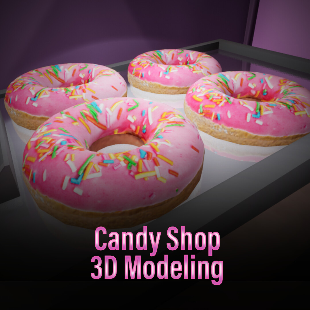 ArtStation - Candy 3D Modeling for a Confectionery