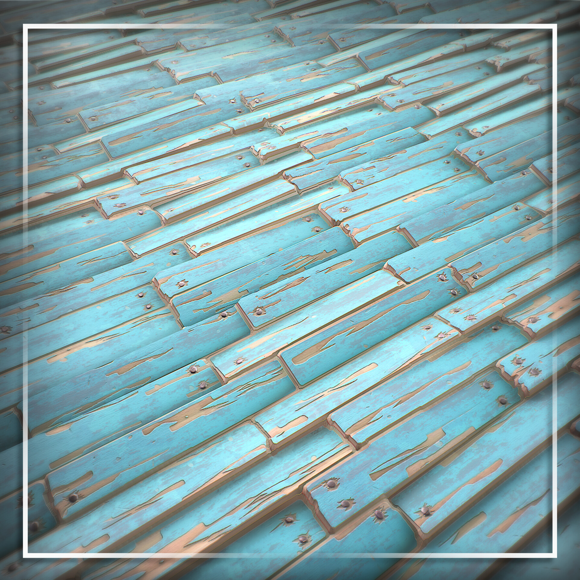 ArtStation - Painted WoodPlanks Substance Designer Material