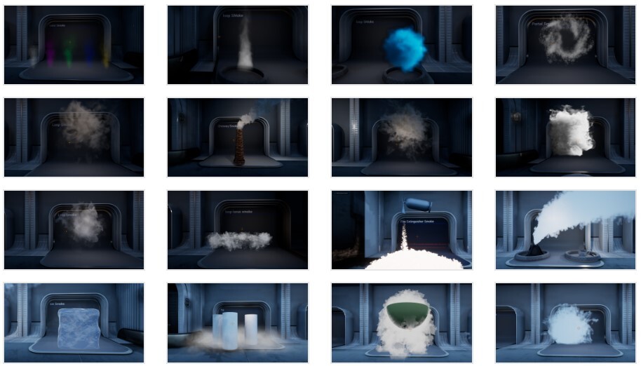 ArtStation - Unreal engine Ultimate Smoke pack with 31 VFX