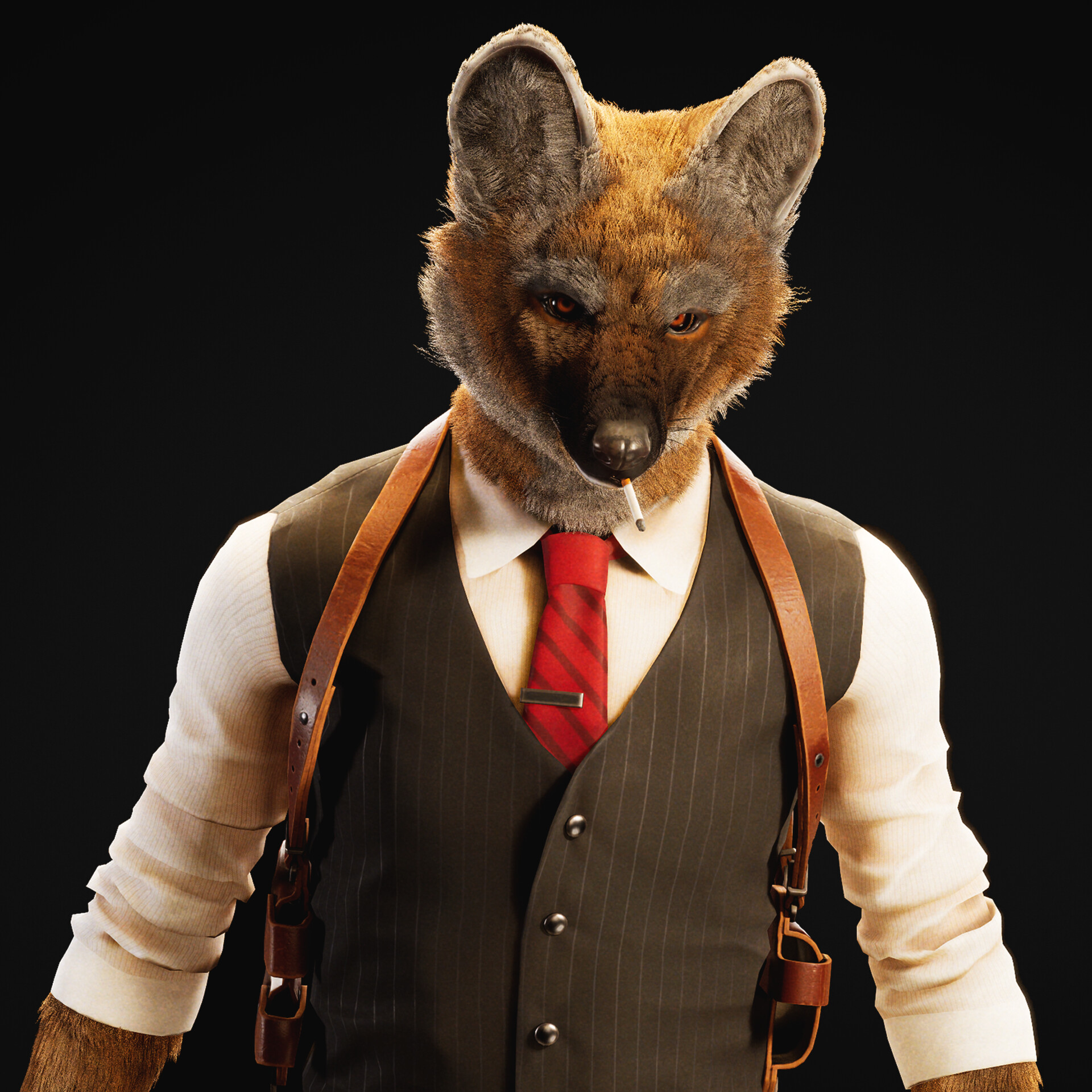ArtStation - Maned Wolf Detective