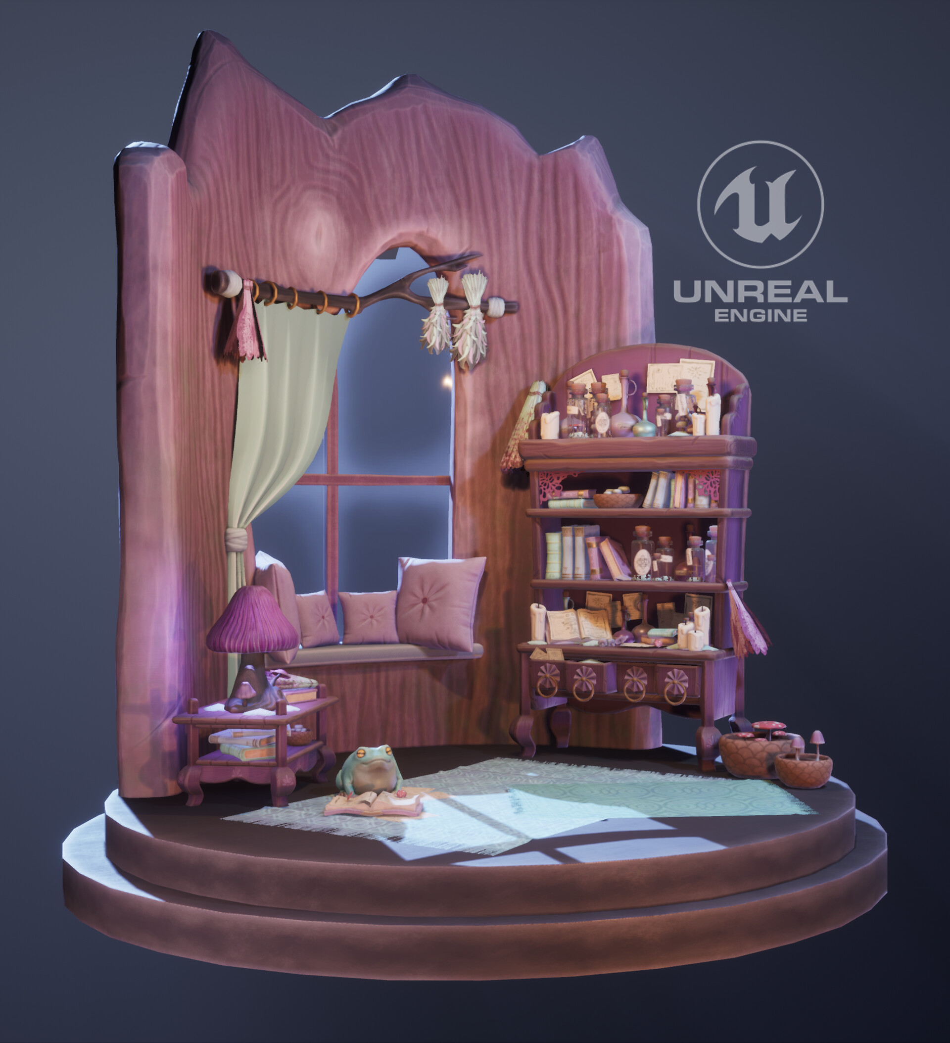 ArtStation - Witch's Study Diorama