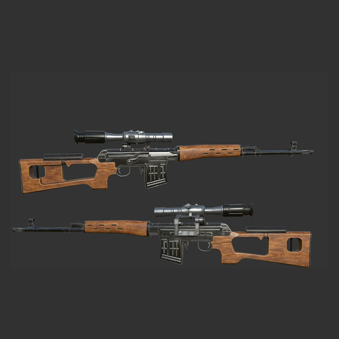 ArtStation - SVD rifle