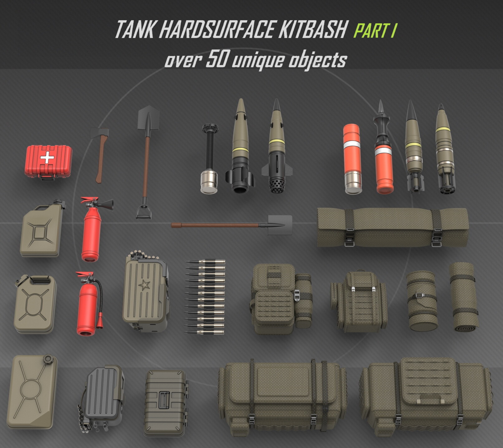 ArtStation - Tank hardsurface kitbash
