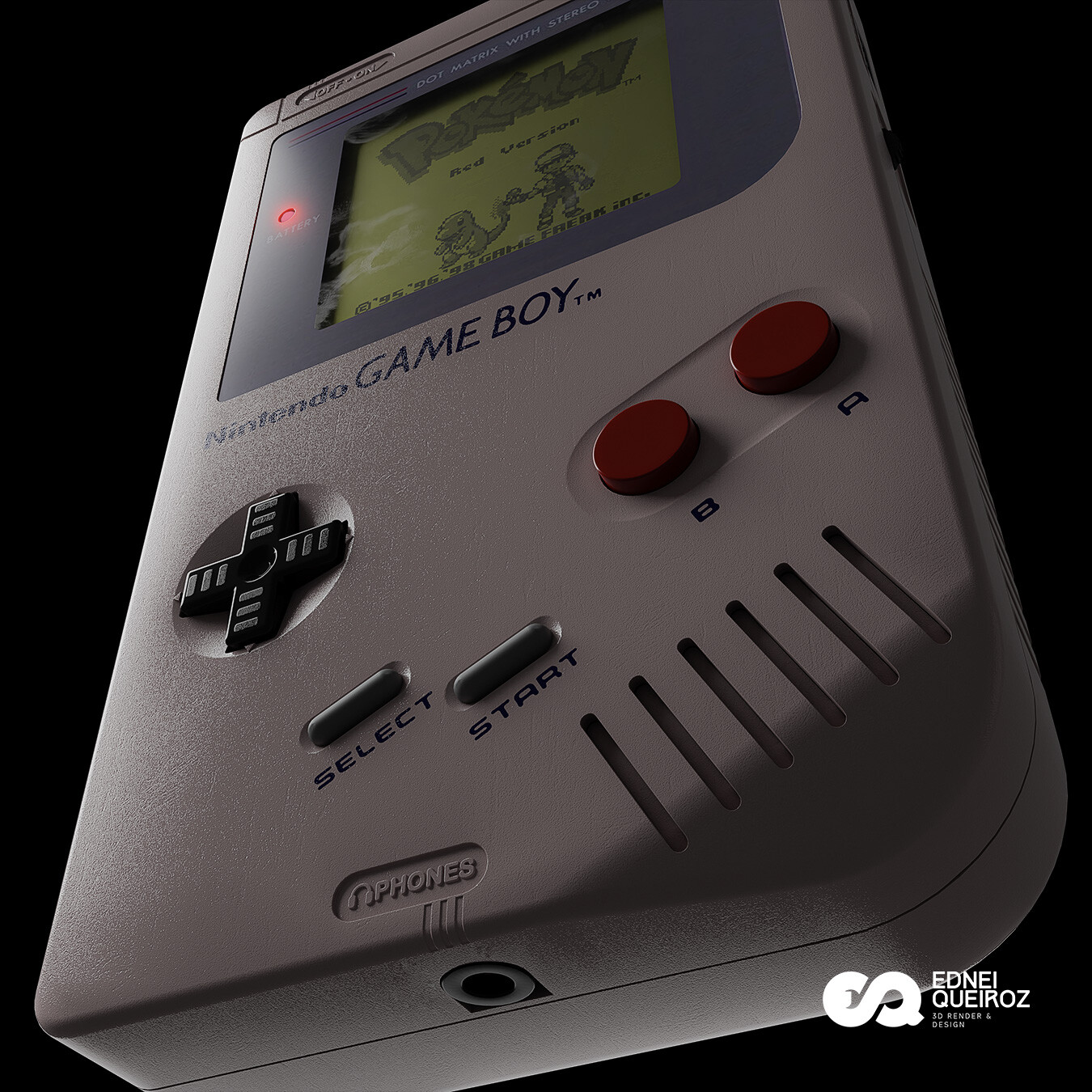 ArtStation - Game boy - Modeled by me using Blender