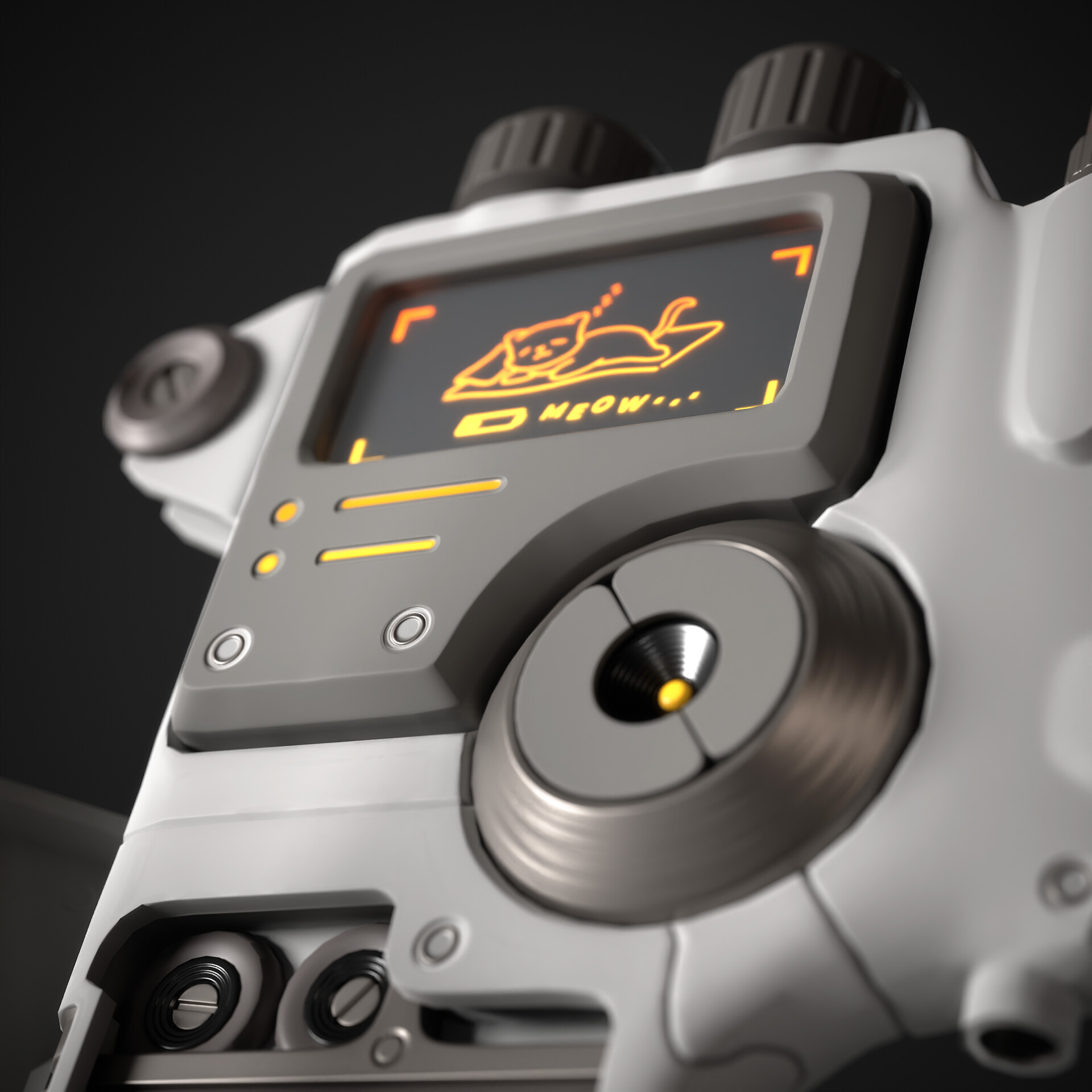 ArtStation - Cat Transmitter 3D Model
