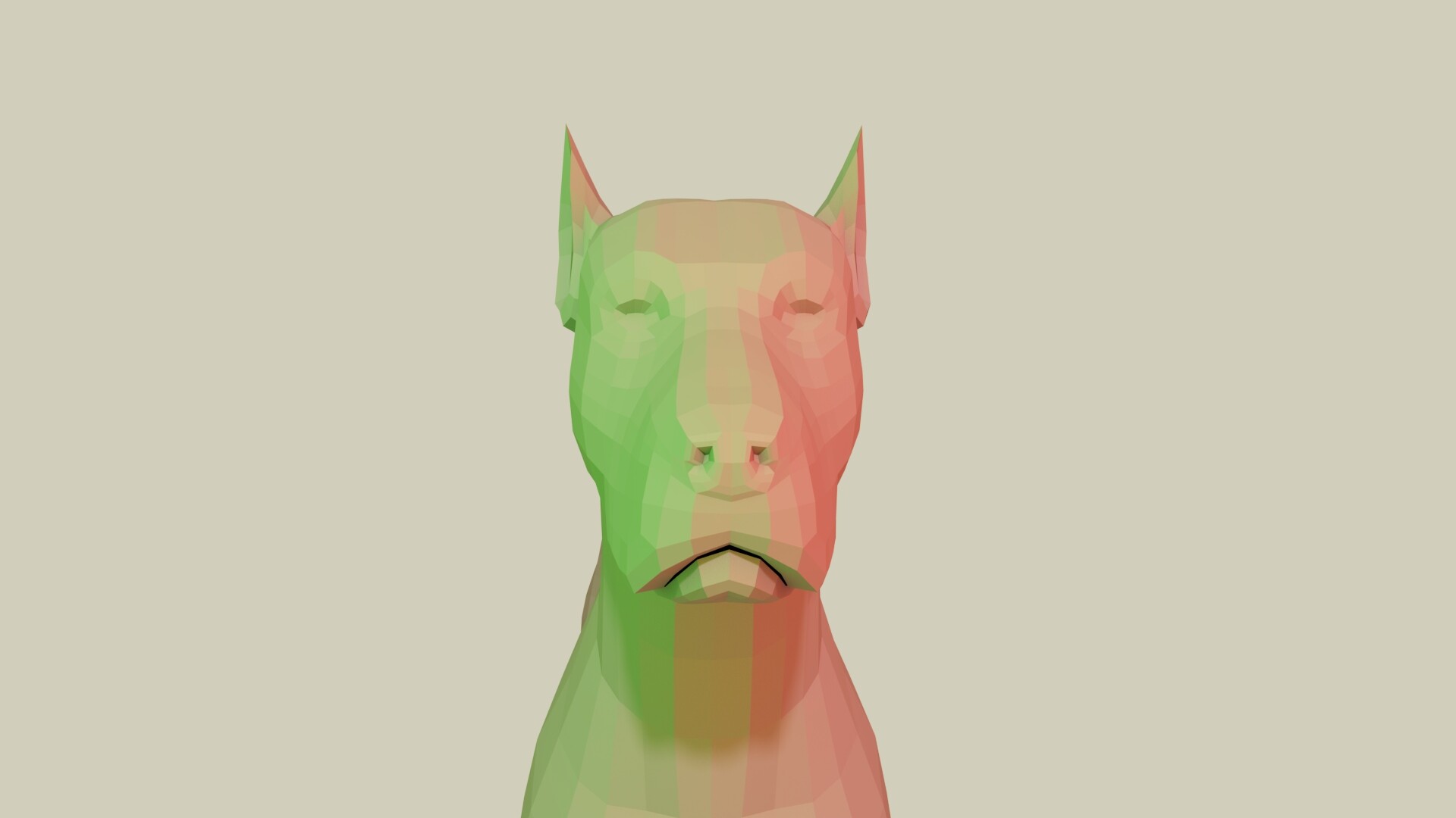 ArtStation - Retopology - 3D Model Dog.