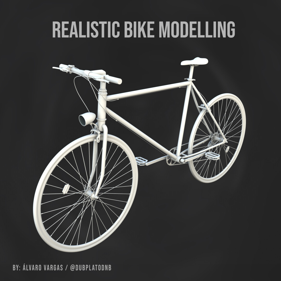 ArtStation - Realistic Bicycle - Hard Surface Modelling