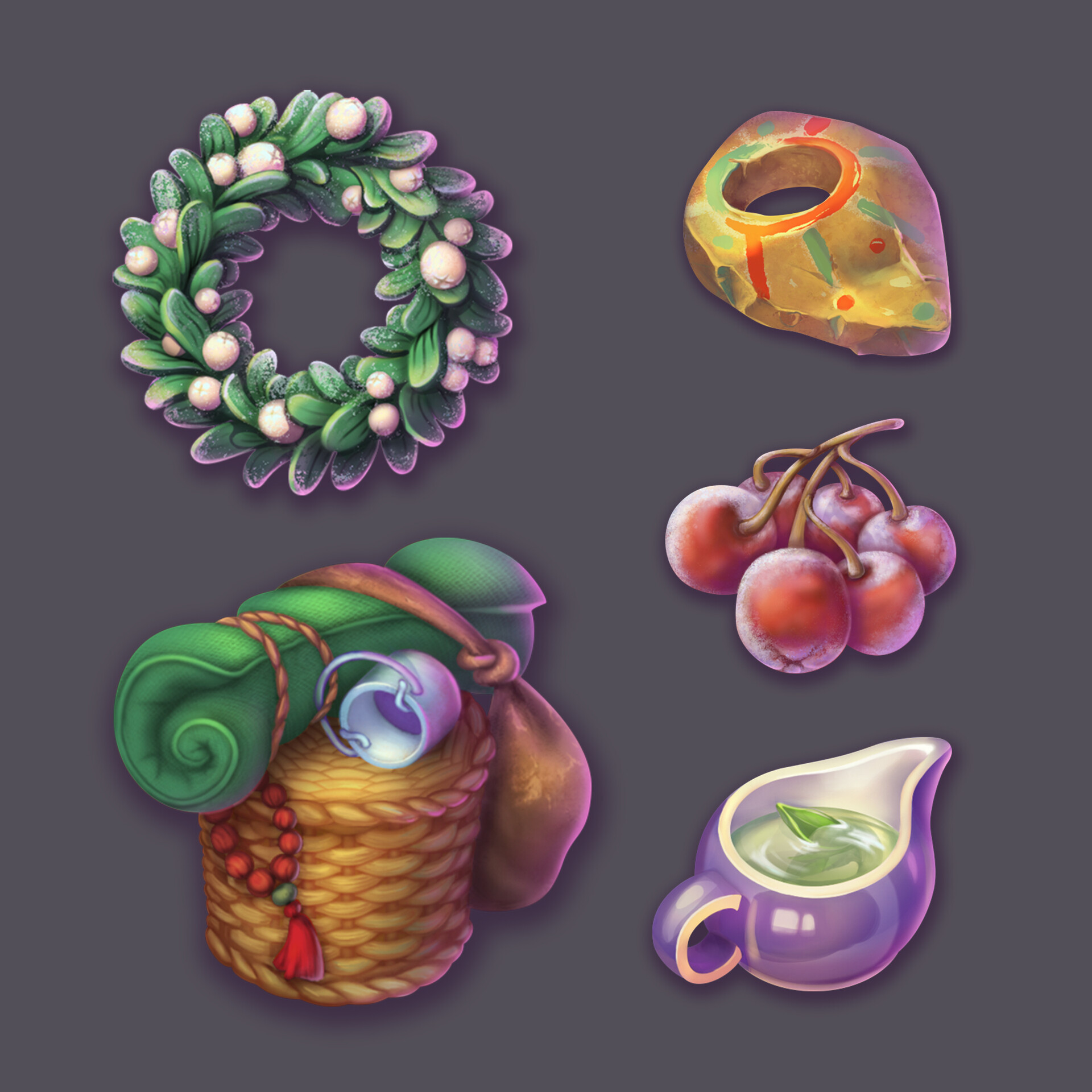 ArtStation - semi-realistic style game items