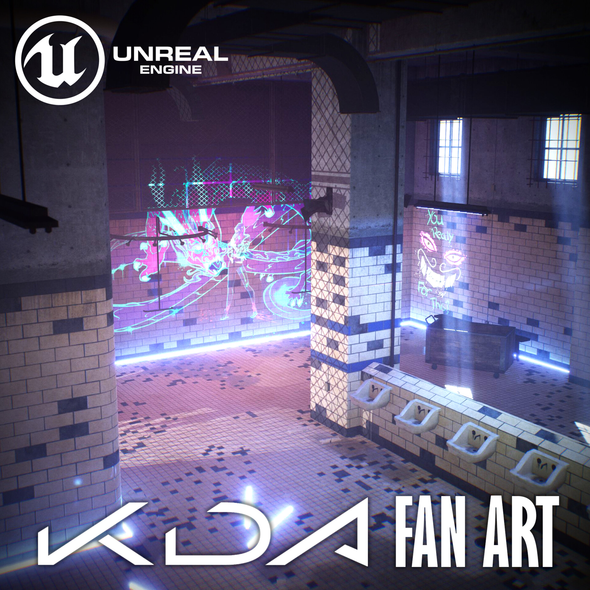 ArtStation - KDA Bathroom - Lighting [UE5 LUMEN]