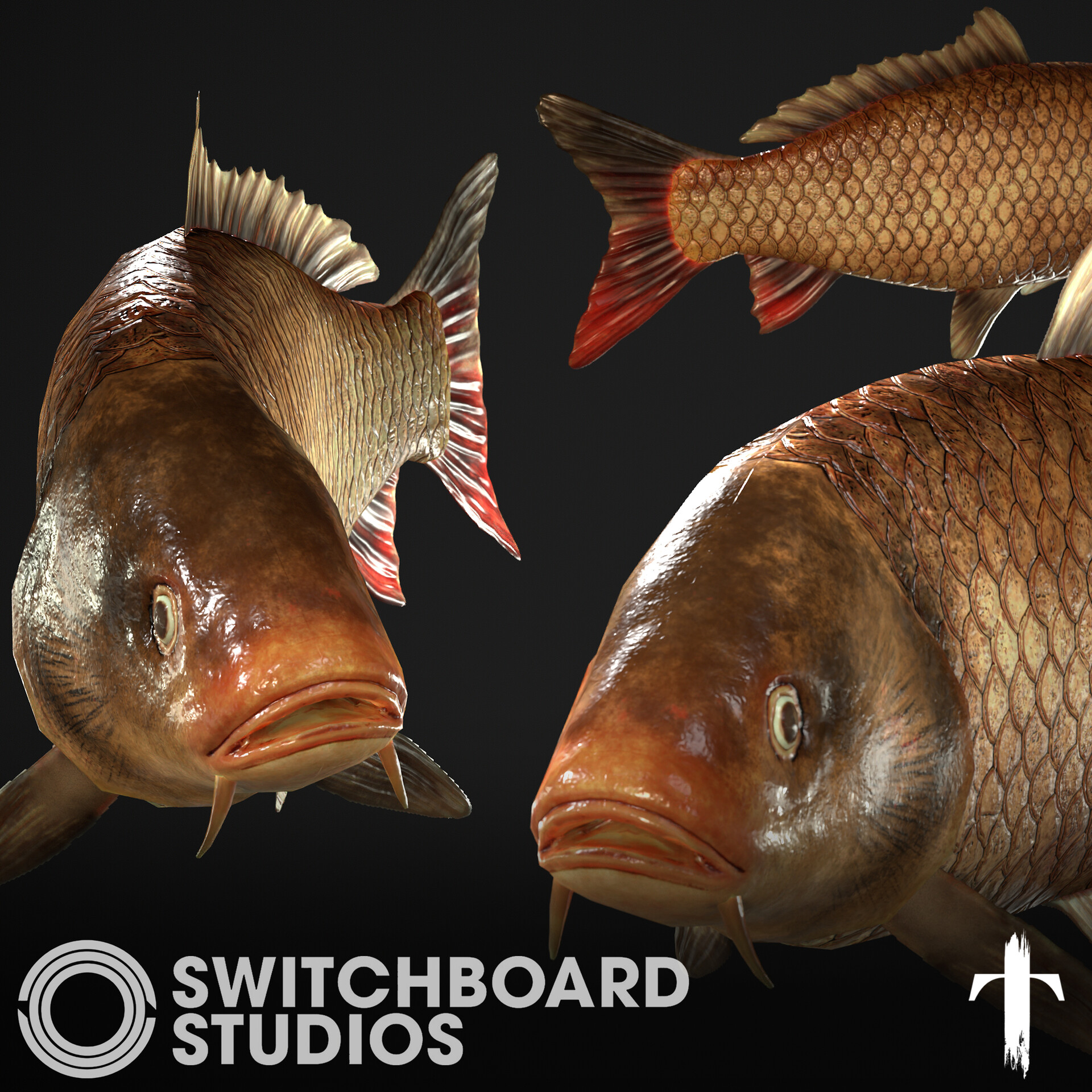 ArtStation - Carp Fish - FreshWaterFish Pack