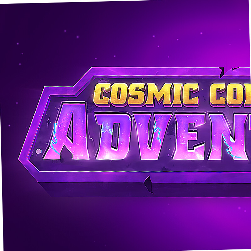 ArtStation - Stylized Game Logo - Cosmic Conquest Adventure 🪐