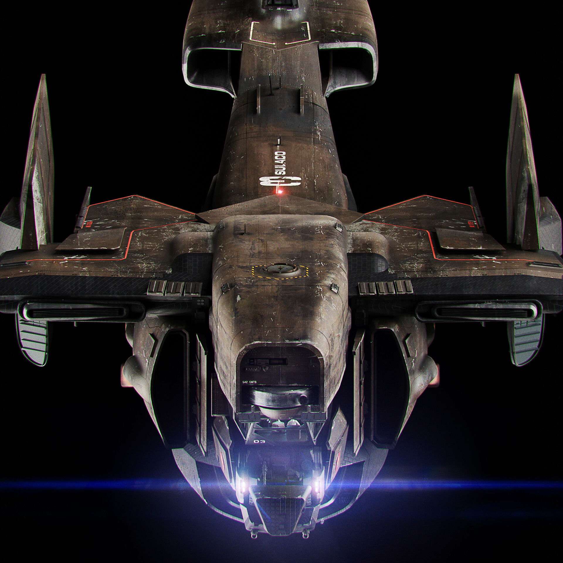 ArtStation - OB-5A "Banshee" Bomber - Alien Day 2023