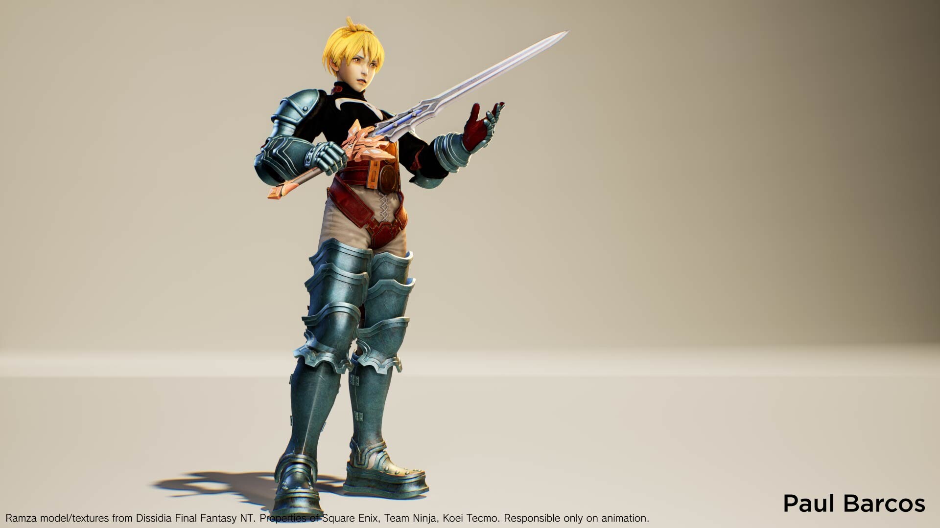ArtStation - Ramza Attack Combo Animation