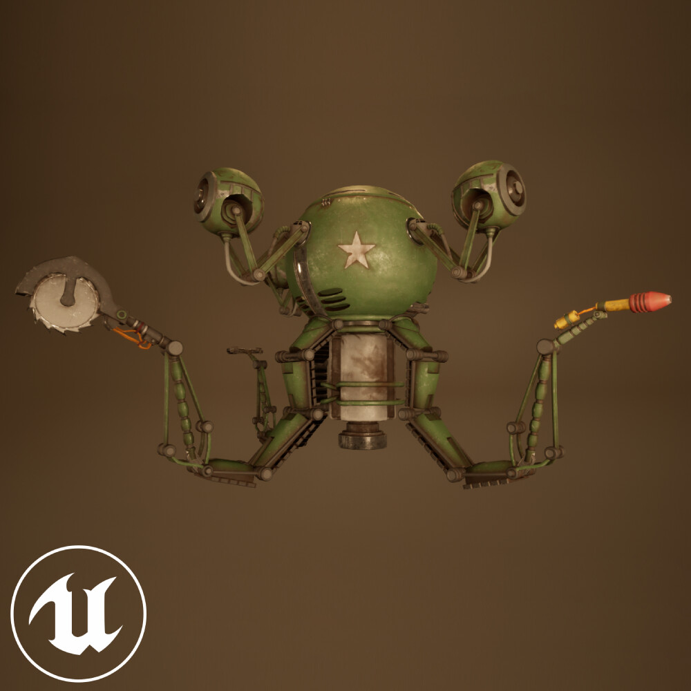 ArtStation - Fallout 4 Mr Handy fanart