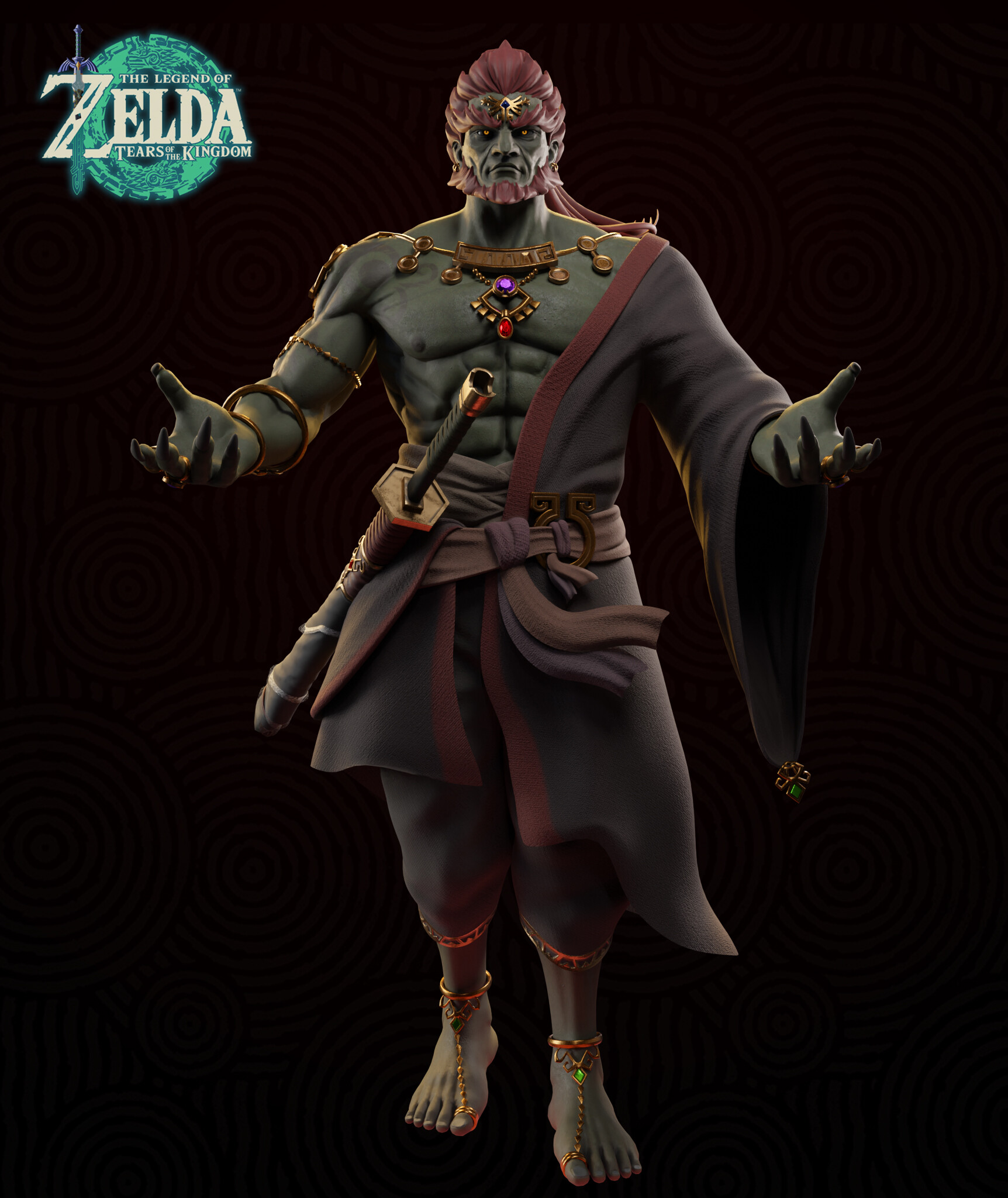 ArtStation - Ganondorf ( Tear of the kingdom ) TOTK