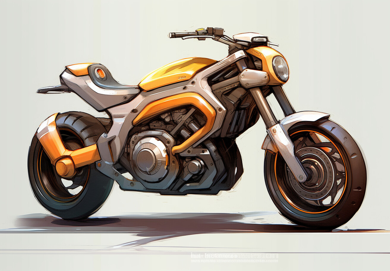 ArtStation - Cyber Bike - Concept Design