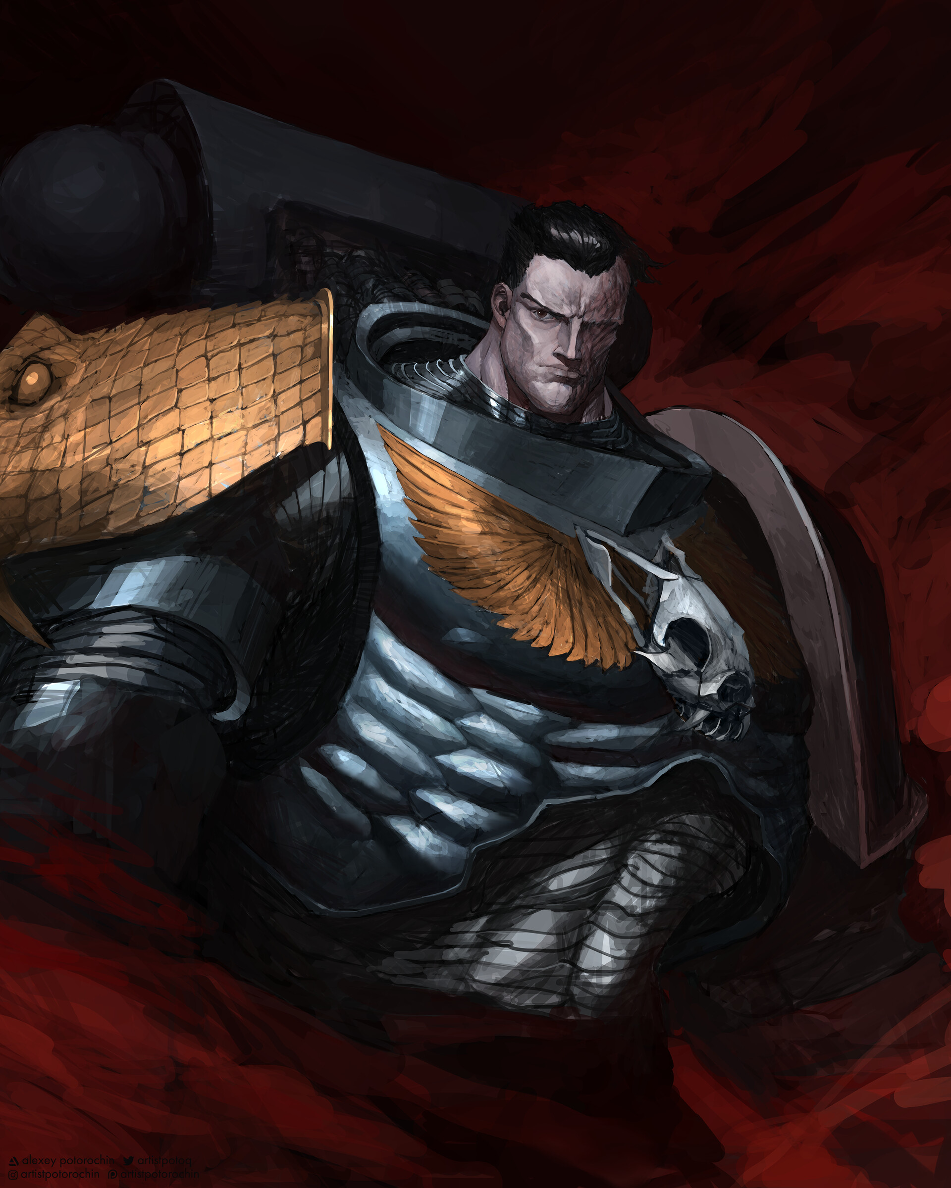 ArtStation - Sceafa, Primarch of the World Serpents Legion