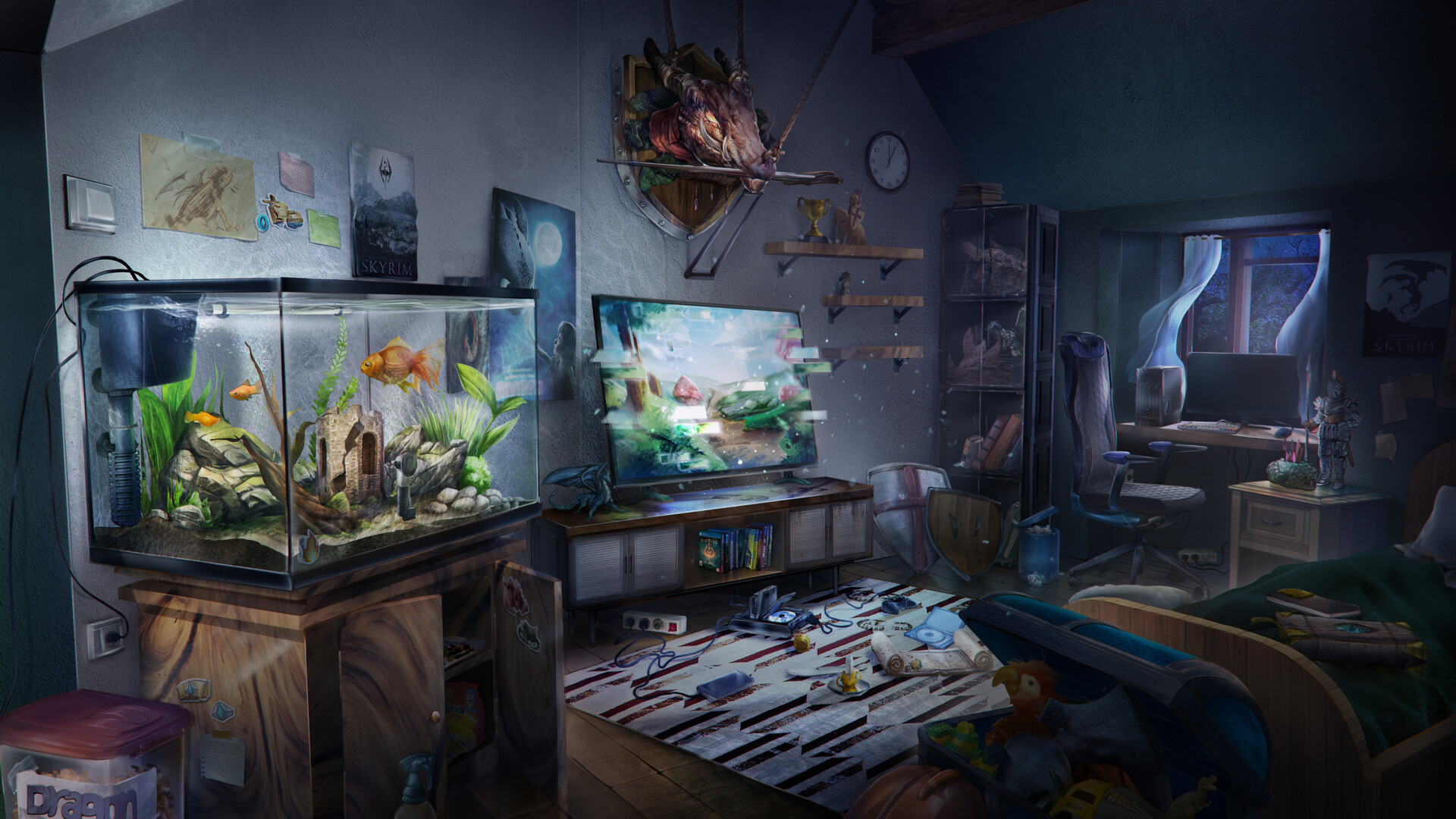 ArtStation - Lucas The Knight's Bedroom