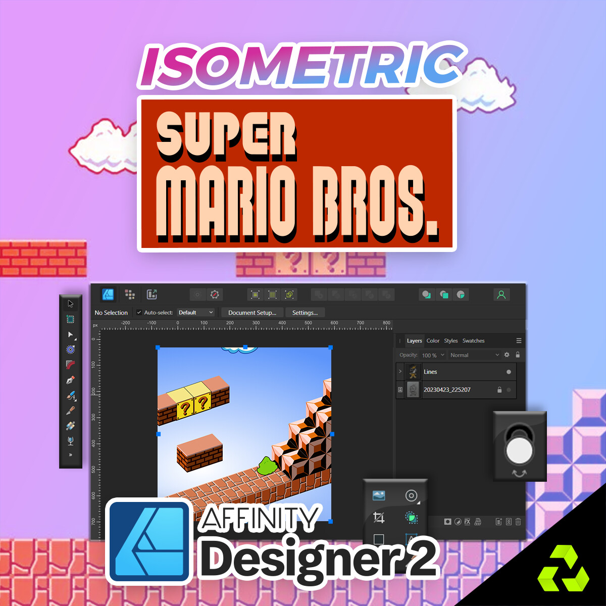 ArtStation - Super Mario Brothers - World 1 in ISOMETRIC | Affinity ...