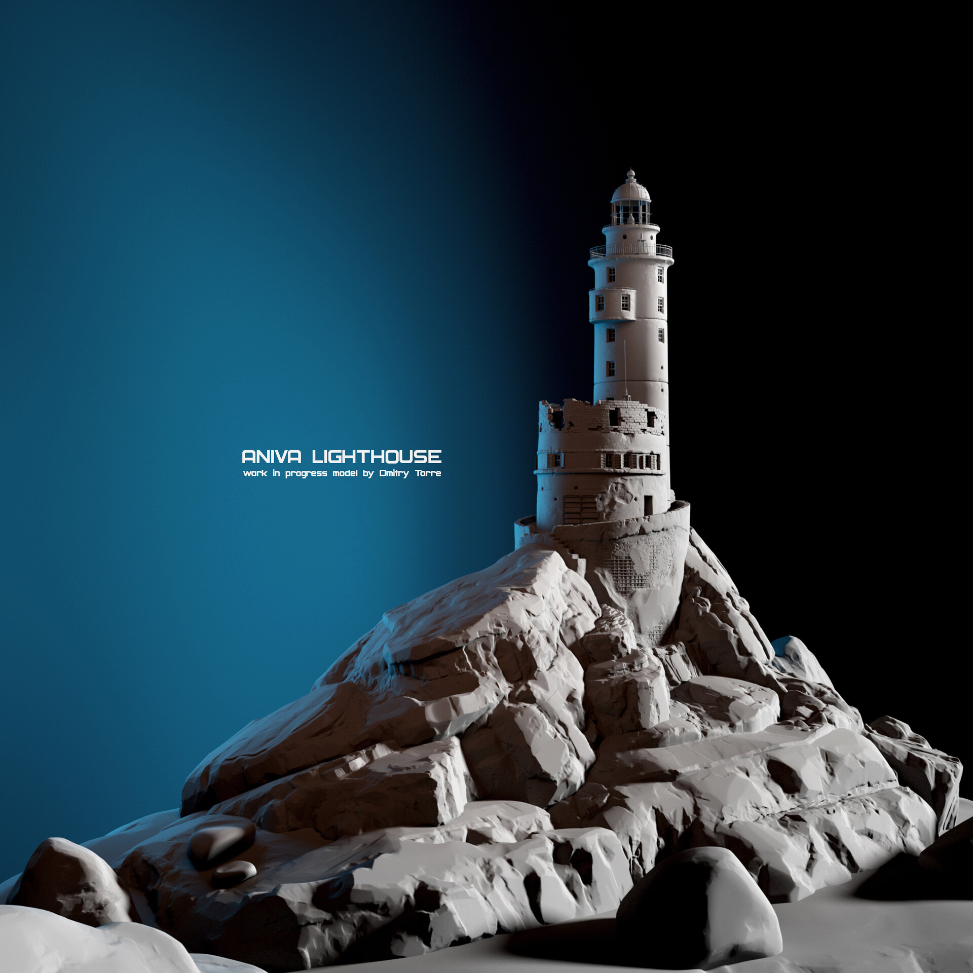ArtStation - Aniva lighthouse (WIP)