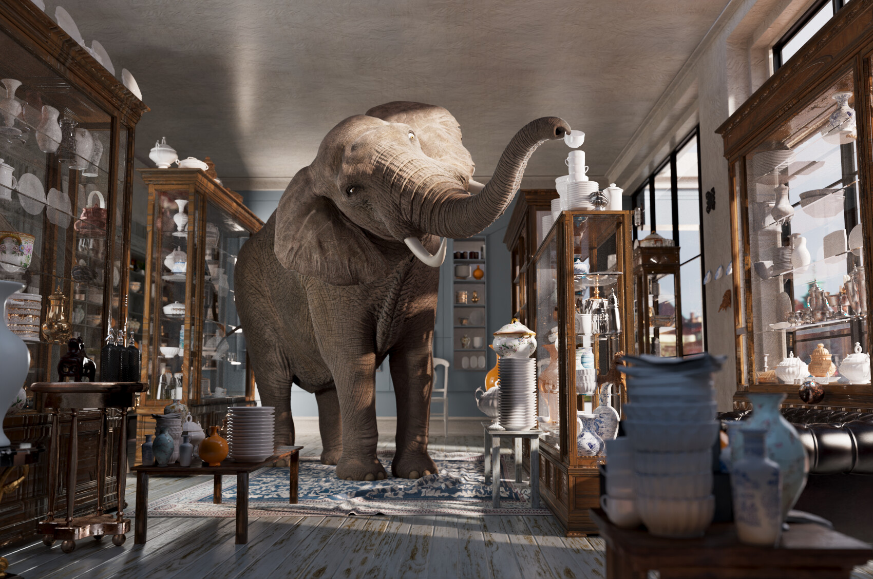ArtStation - Elephant In A China Shop