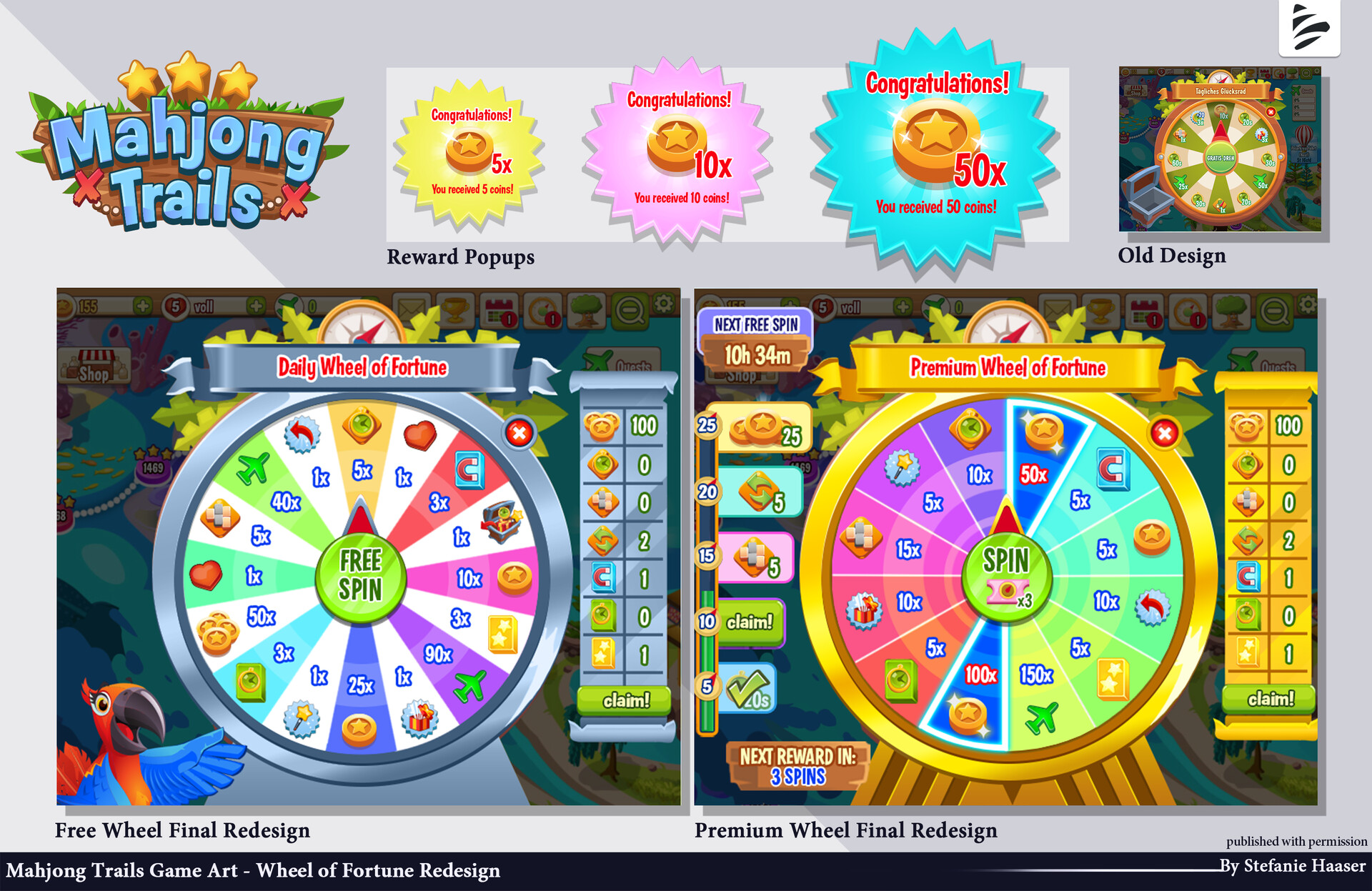 ArtStation - Mahjong Trails UI Artwork