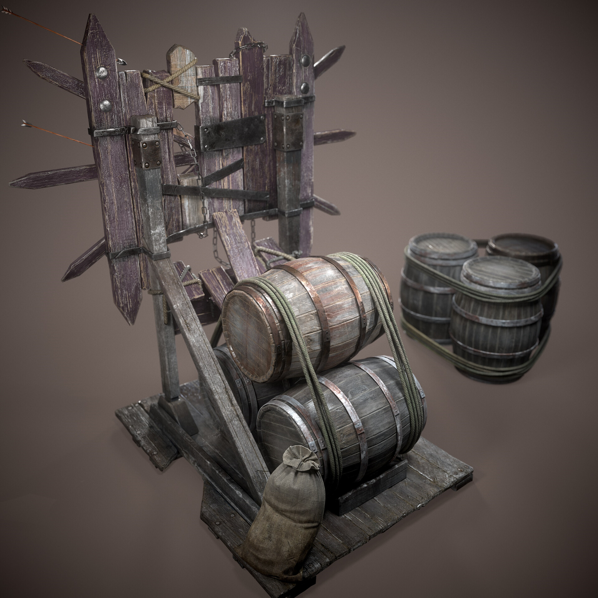 ArtStation - Defensive barricade