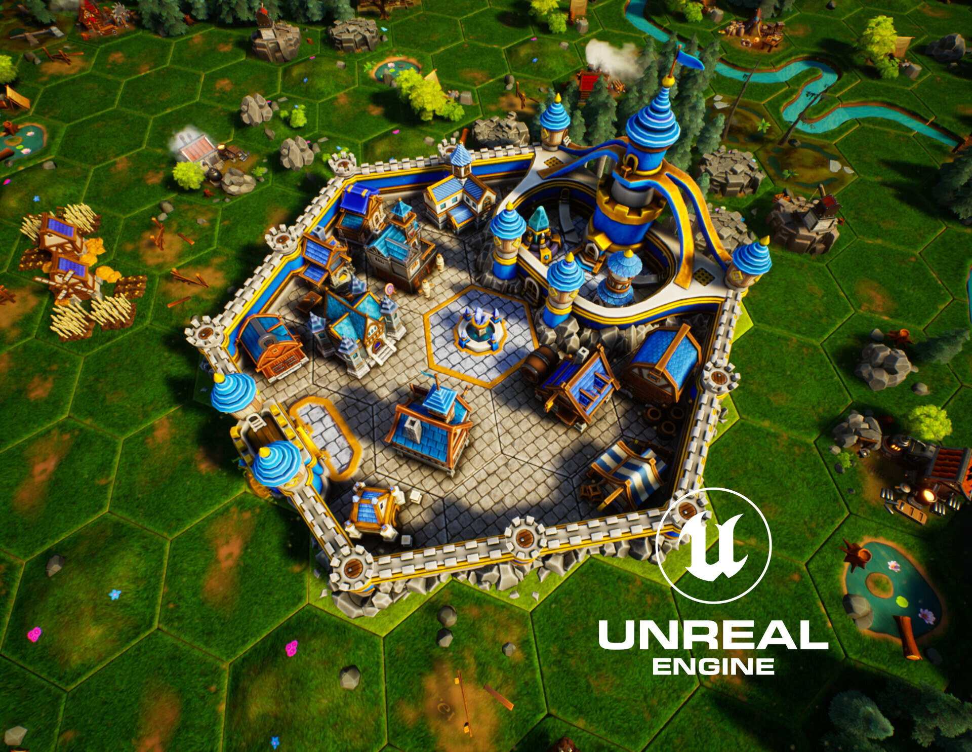 ArtStation - Strategy game tiles and castle