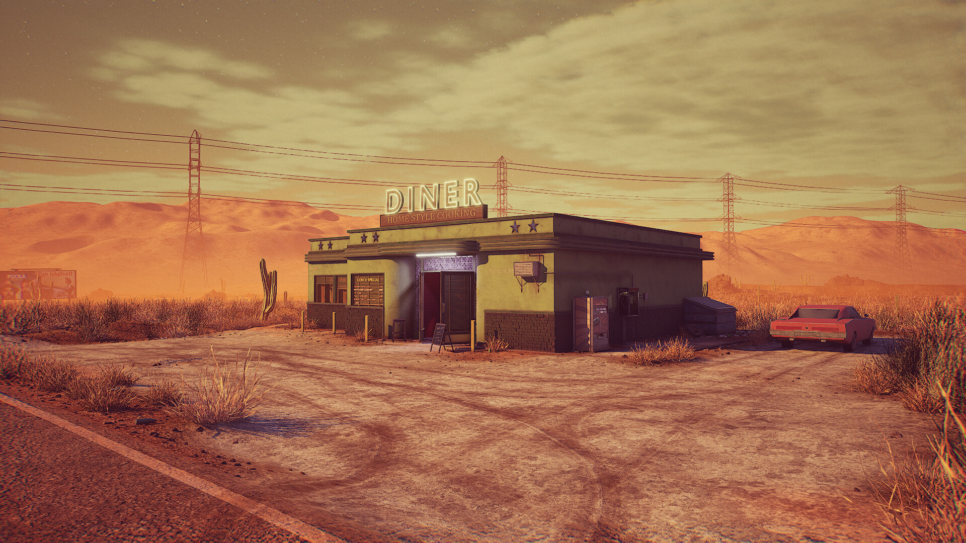 ArtStation - Four Aces Diner