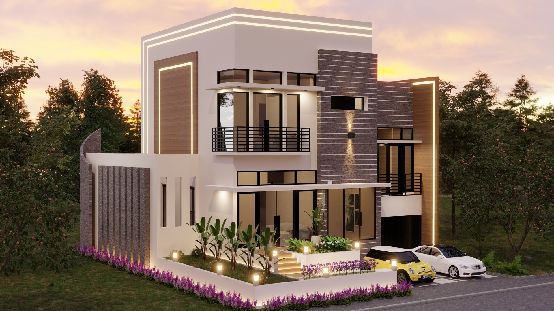 ArtStation - Modern exterior architectural visualization in Blender