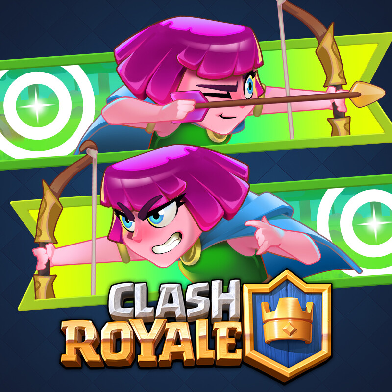 ArtStation - Clash Royale - Animated Archer Battle Banner