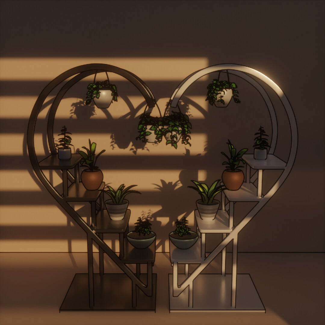 ArtStation - Vase Decoration Stand - Digital Art