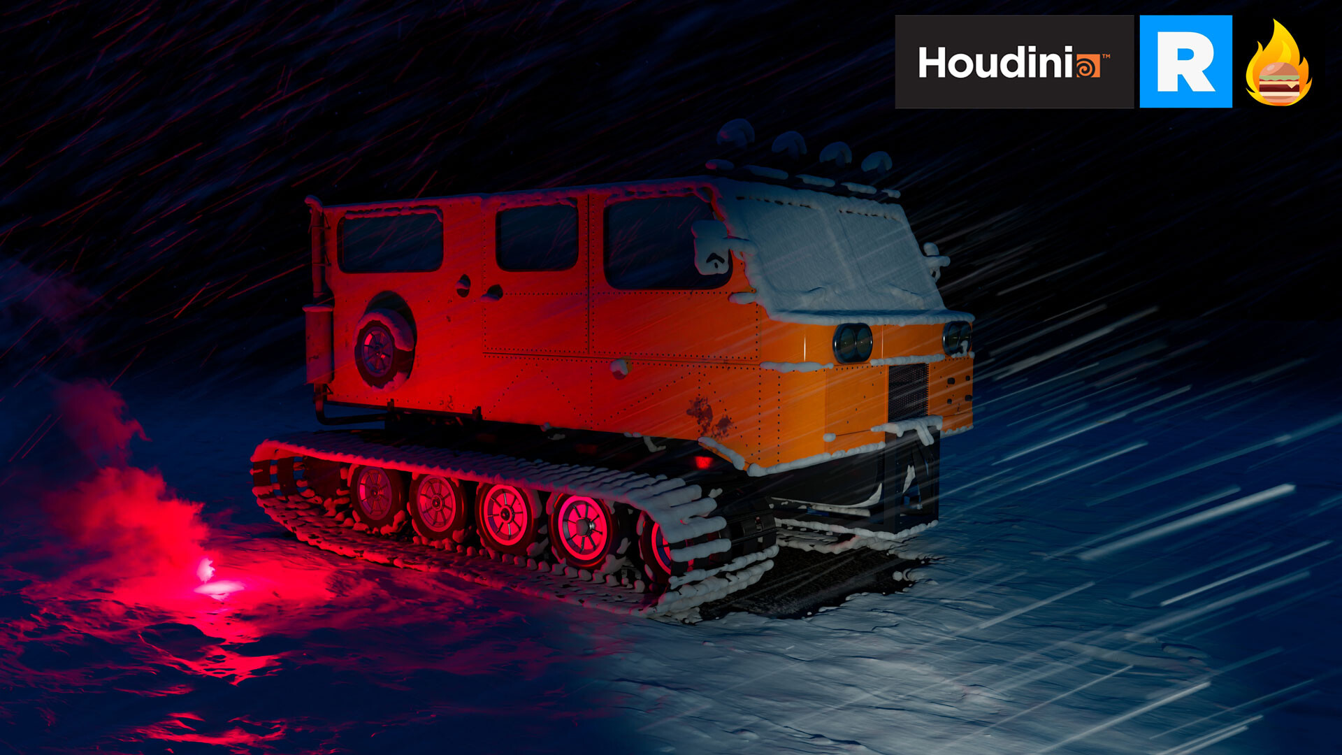 ArtStation - Snowplough storm rescue
