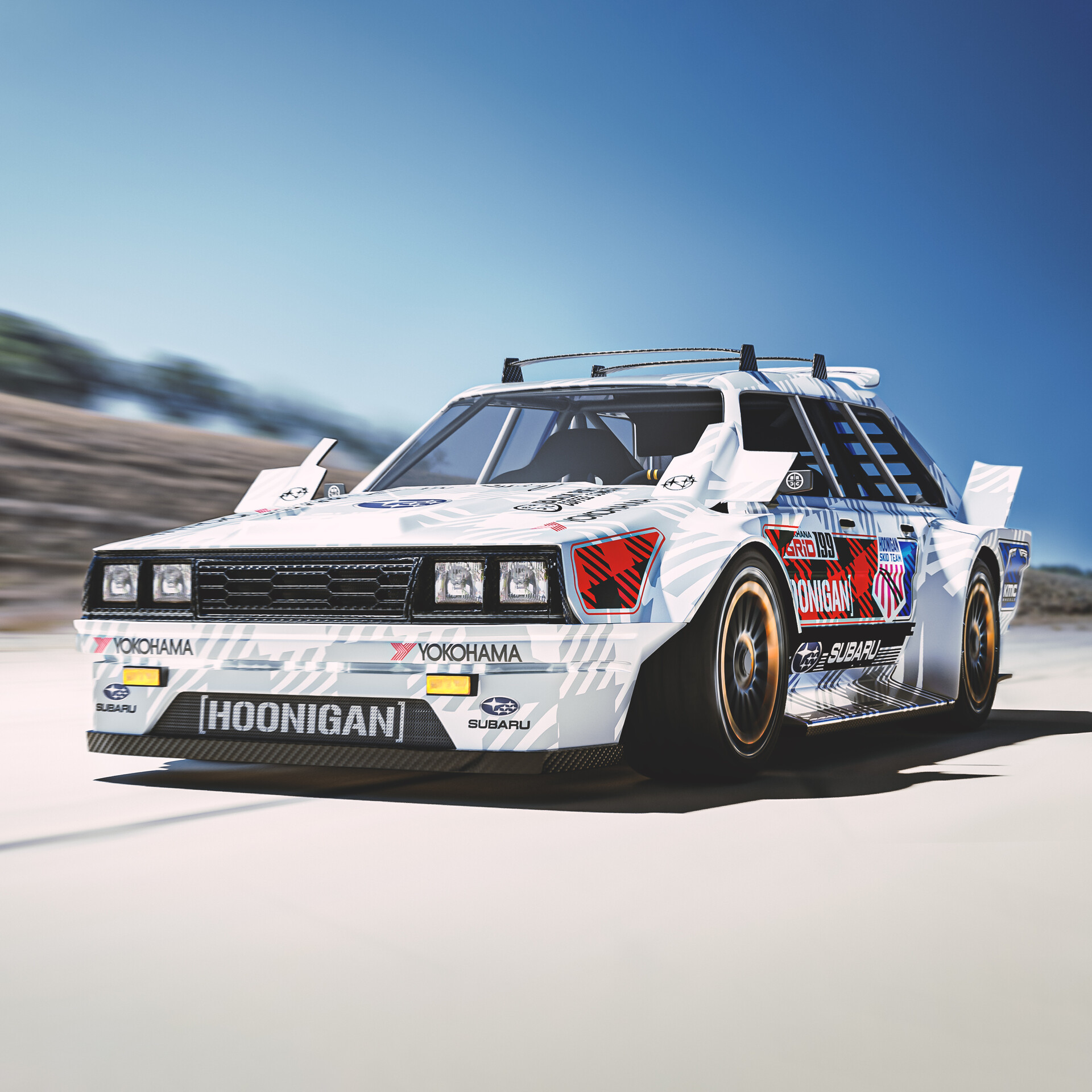 ArtStation - Travis Pastrana's Hoonigan Subaru Wagon GL
