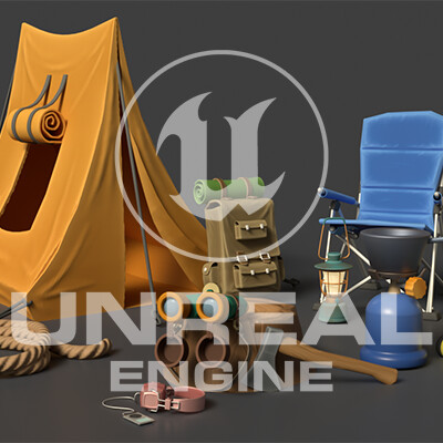 ArtStation - Stylized Campsite: Part I (Props)