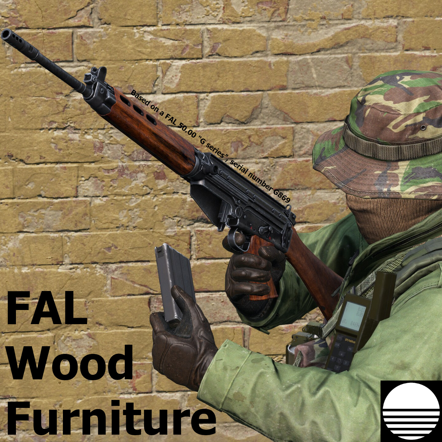 ArtStation - DayZ - FAL with Wood Furniture (aka FAL 50.00 "G series")