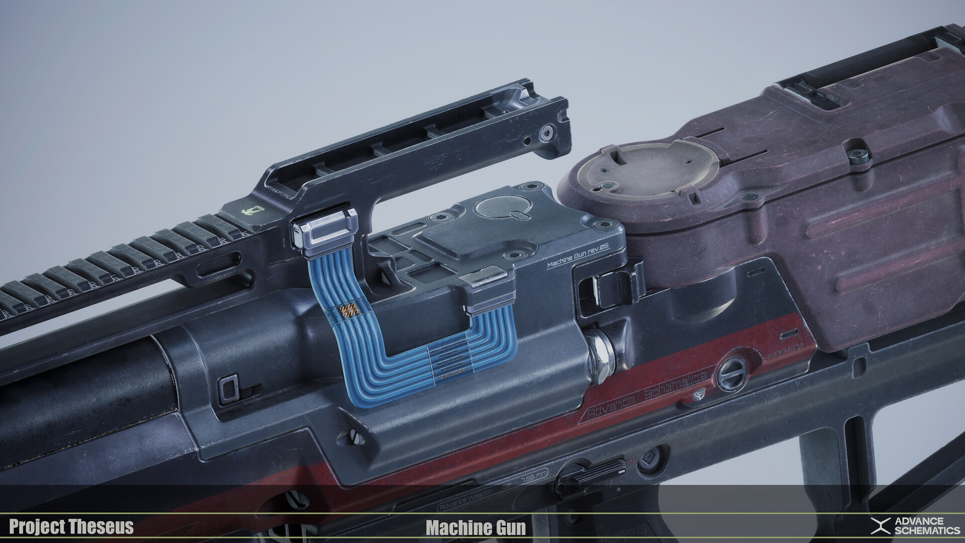 ArtStation - Machine Gun rev05